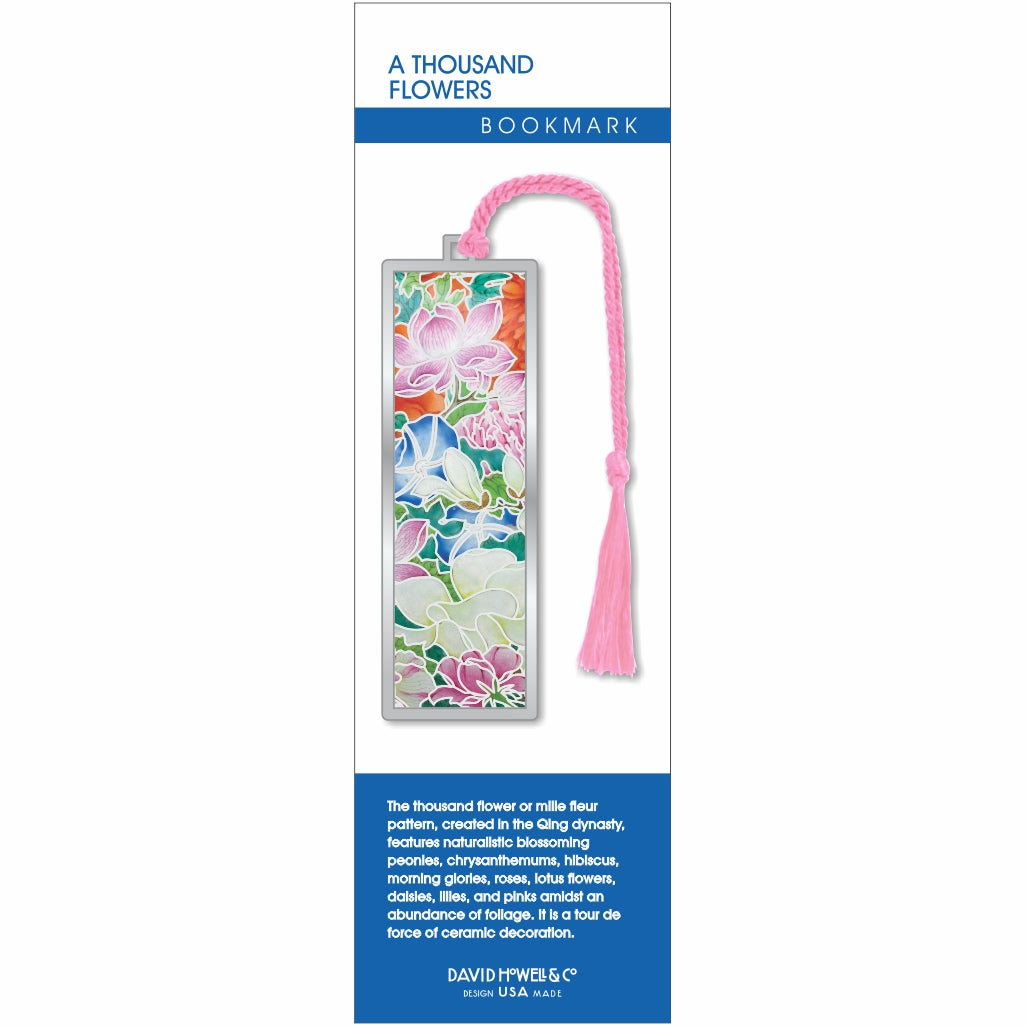 A Thousand Flowers Metal Bookmark | David Howell & Company