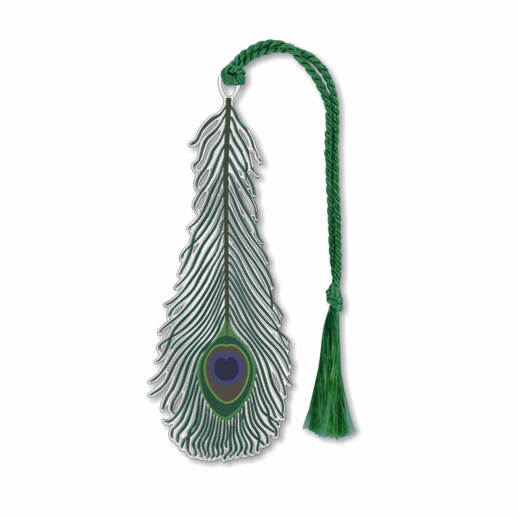 Peacock Feather Metal Bookmark – David Howell & Company