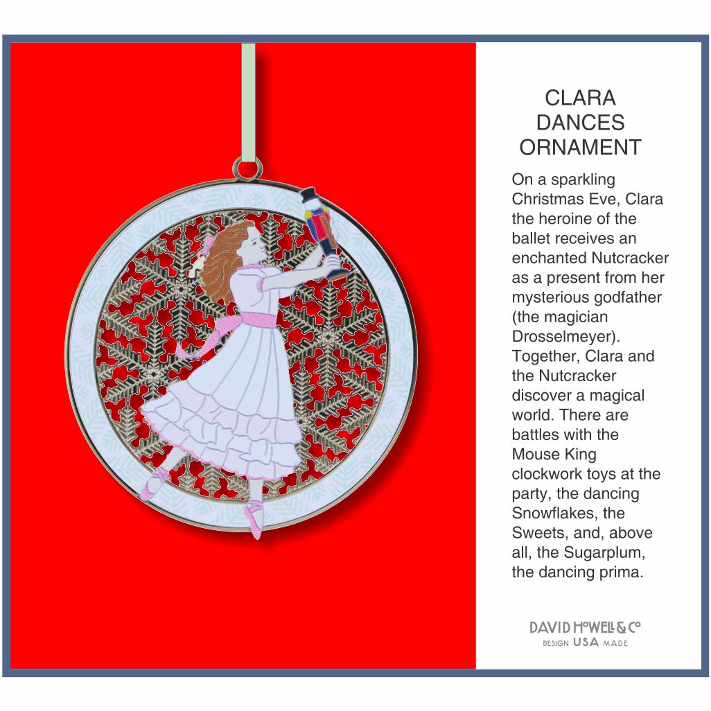 Clara Dances Ornament | David Howell & Company
